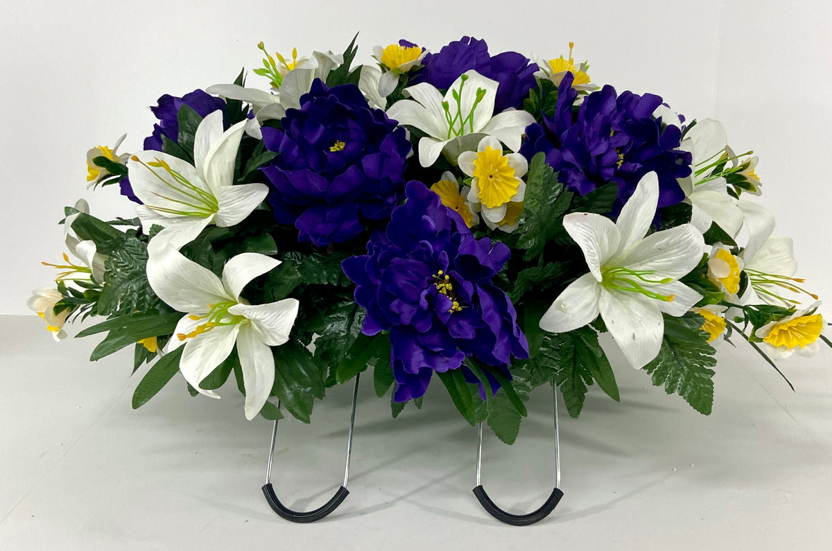 Spring, Mother's Day or Easter Cemetery Flowers for Headstone and Grav ...